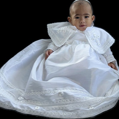 Baby Girl Dedication Dress Vintage Burbvus Christening Dress Girl G032 ...