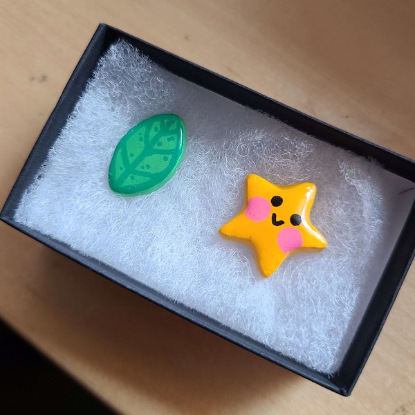 Assorted Polymer Clay Pins Cute & Handmade - Etsy