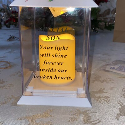 Grandad Memorial Black Gold Resin Memorial Lily Heart Stick - Etsy UK