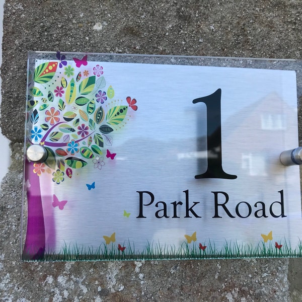 Custom Acrylic House Number Plaque - Etsy