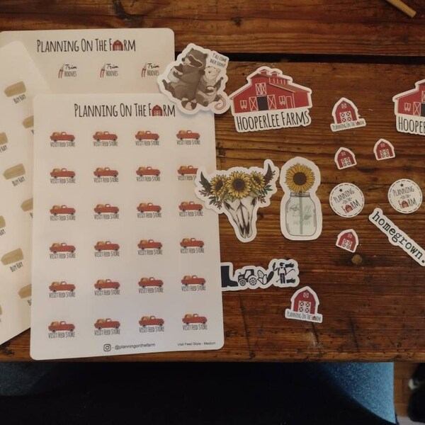 Farrier Appointment Horse Planner Stickers | Equestrian Farming ...