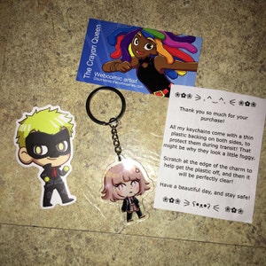 DR 2 Girls Keychains Mahirui Hiyoko Saionji Chiaki Ibuki - Etsy