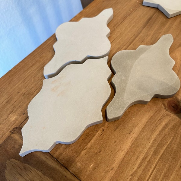 Arabesque Cement Tile Mold, Concrete Mold, DIY Concrete Molds, 4.25"x4 ...