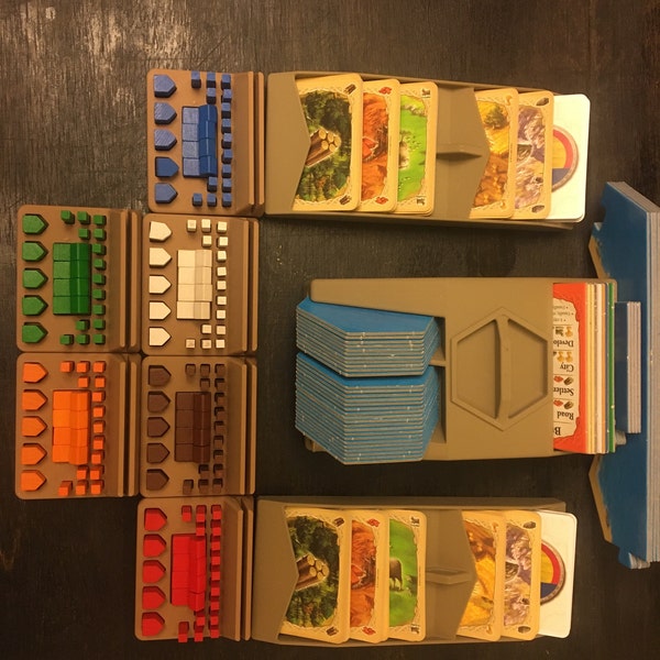 Settlers of Catan Box Organiser for Base + 5-6 Player Expansion. Made ...