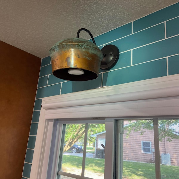 COPPER Handcrafted Rustic Farmhouse Wall Sconce Light -lighting Fixture ...