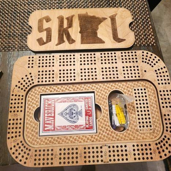 Minnesota Gophers Cribbage Board & Coaster Set - Etsy
