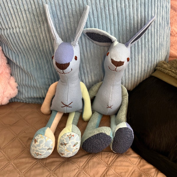 Bunny Rabbit Sewing Pattern Bundle, From Left to Right, Floppy Ear ...