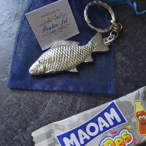 Carp Fish Key Ring Handmade UK Mordern English Pewter Carp - Etsy