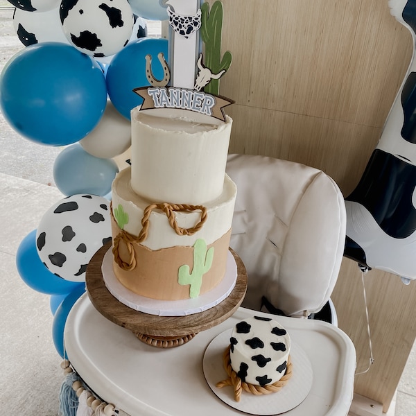 My First Rodeo Cake Topper/cowboy Cake Topper/cowgirl Cake Topper/rodeo ...