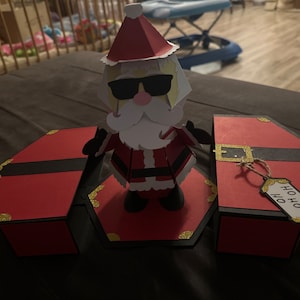 SANTA BOX Card SVG Instant Download Svg Project for Cricut, Scanncut ...