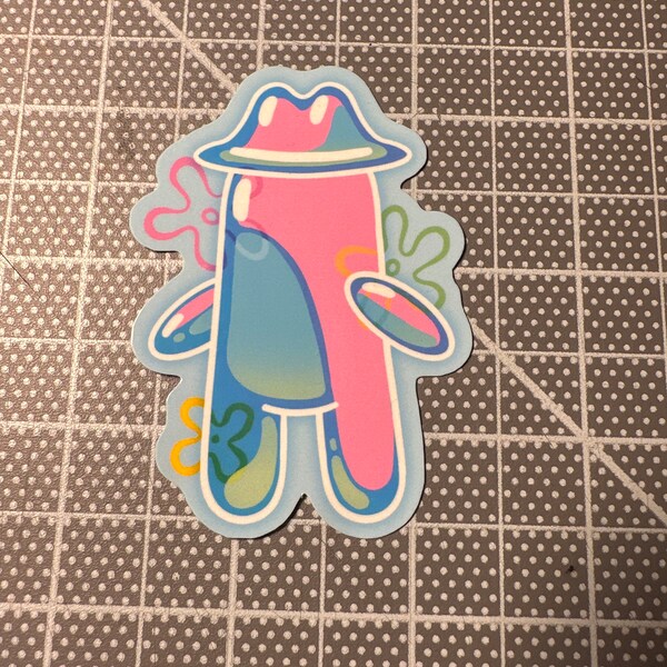 Bubble Buddy 3" Spongebob Sticker | Waterproof, Holographic Sticker for ...
