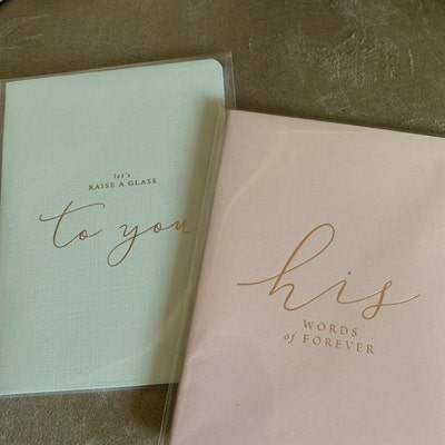 Toast Booklets, Speech Booklet, Bridal Party Speech Booklet, Bridesmaid ...