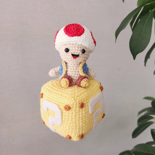 Loyal Friend Toad From Mario Bros Amigurumi Crochet Plushie Pattern - Etsy