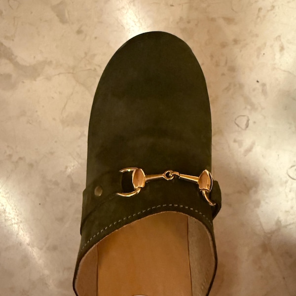 Handmade Swedish Clogs for Women - Classic Nubuck Clogs, Nursing Clogs ...