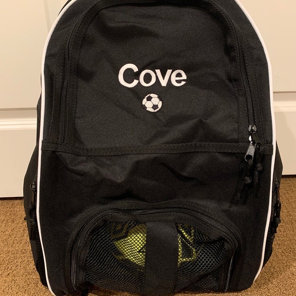 Name With Soccer Ball Soccer Backpack, Name Soccer Backpack ...