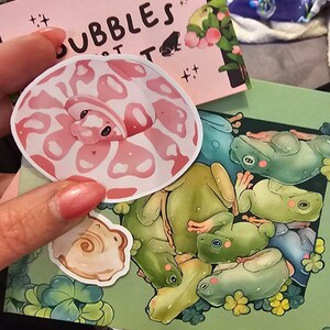 Frog Stack Big Frog Sticker Durable Sticker Laptop Sticker Vinyl Toad Sticker Deco Stickers Cute ...