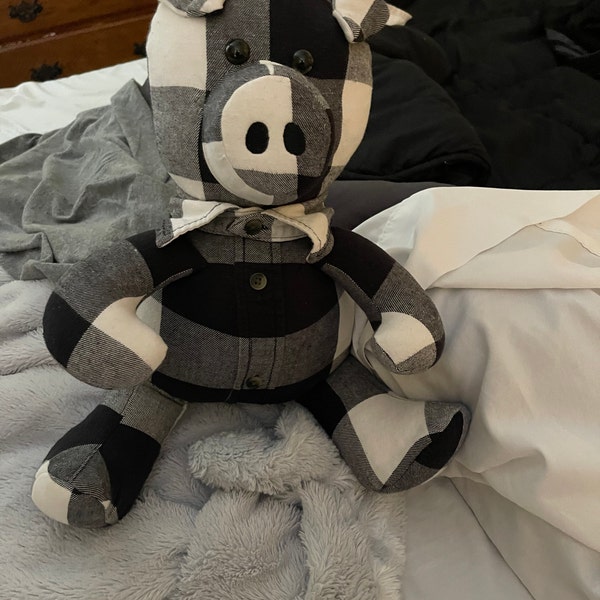 Memory Pig Made From a Loved Ones Clothing - Etsy