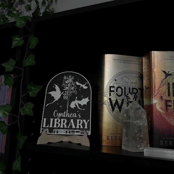 Suriel Tea Company Acotar Bookshelf Sign Color 3D Printed Shelf Sitter ...