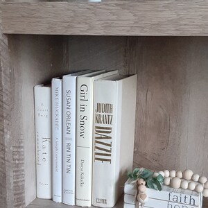 Neutral Books Staging Books Home Decor Decorative Books - Etsy