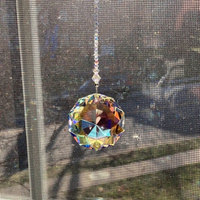 Swarovski Crystal Suncatcher, Aurora Borealis Crystal Window Prism ...