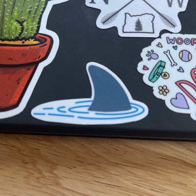 Shark Fin Sticker Shark Sticker Sharks Waterproof Sticker - Etsy