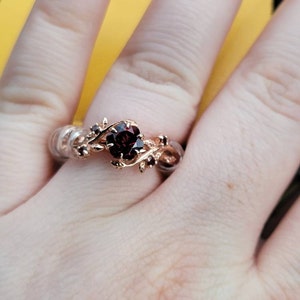 Cat Themed Engagement Ring Round Natural Black Onyx Wedding Ring Set ...