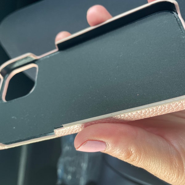 Personalised Pebble Leather iPhone Case, Custom Phone Case for iPhone ...