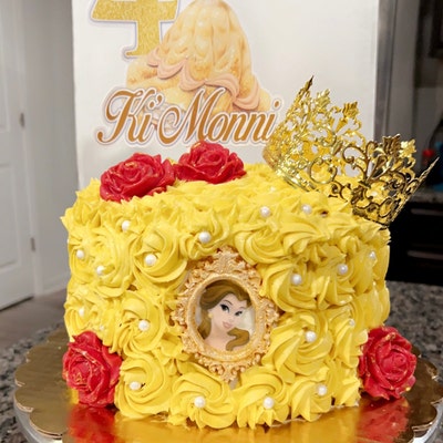 Princess Belle Disney Cake Topper - Etsy