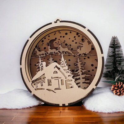 DXF, SVG File for Laser Christmas Nativity Scene Set With Led Lights ...