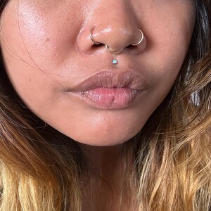14K 16G Solid Gold Dermal Piercing/internally Threaded Dermal Anchor ...