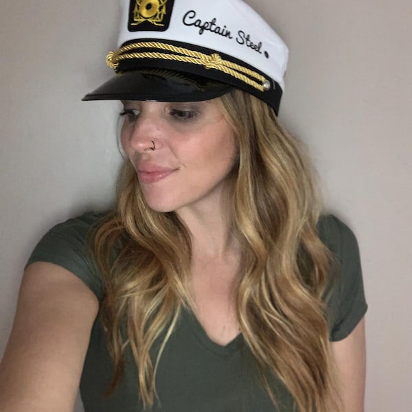 Nautical Captain's Hat, Gift for New Boat Owner, Captain Hat, First ...