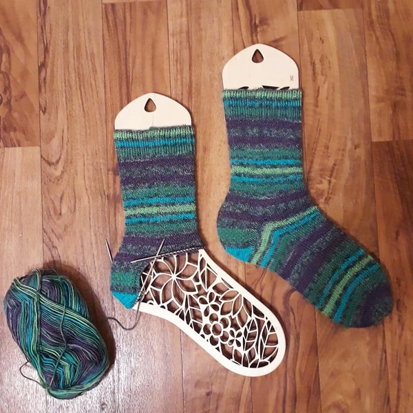 Sock Blockers, Wooden Sock Form, Sock Stretcher, Blocking Hand Knitted ...