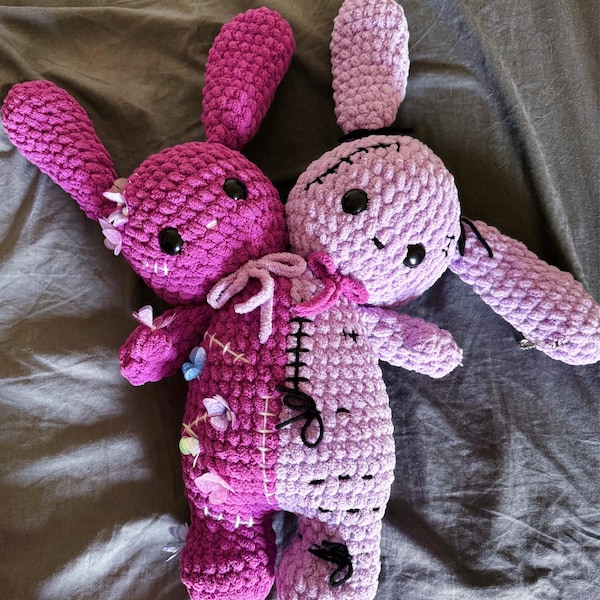Two Headed Plushie, Two Headed Crochet Bear, Crochet Zombie Bear ...