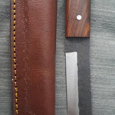 Bone Handle Damacus Skinning Knife With Sheath Bushcraft - Etsy