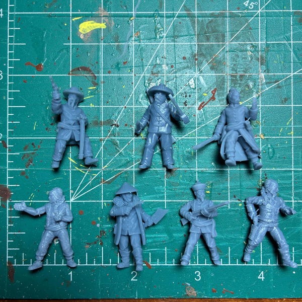 American War of Independence Continental Dragoons Command X4 28mm 1/56 ...