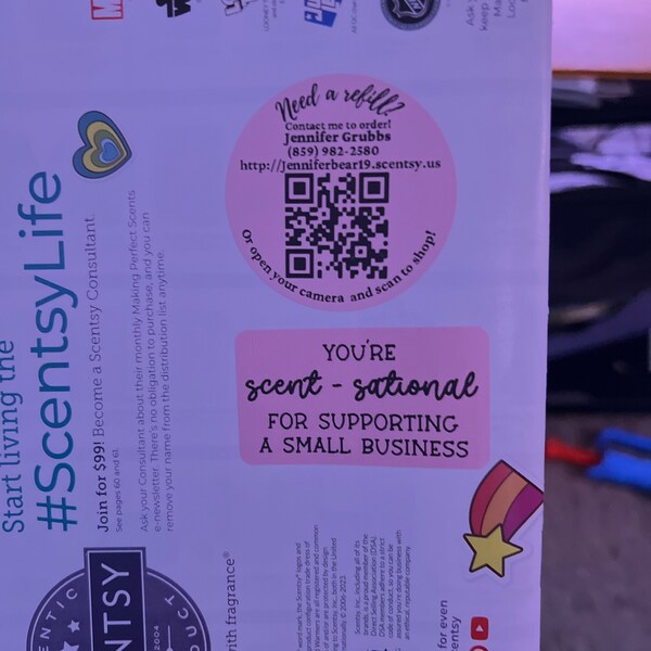 Scan to Tip QR Code Happy With Delivery Sticker Uber Eats, Grub Hub ...