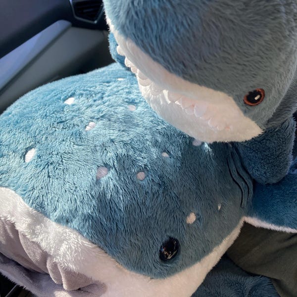 Handstuffed Whale Shark Plushies Ecofriendly Recycled Polyfill Stuffed ...