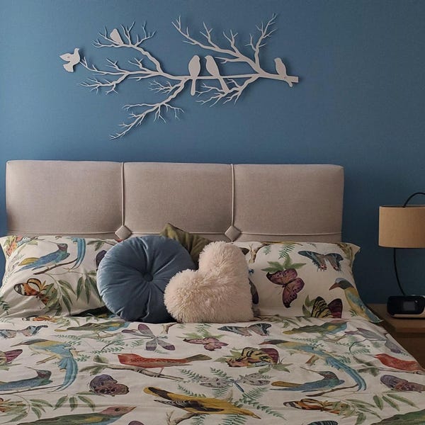 Metal Wall Art- 3 Panels Oak Tree Wall Decor; Tree Decoration ...