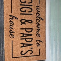 Yay ! You Are Here!, Welcome Mat, Housewarming Gift, Wedding Gift, Yay ...