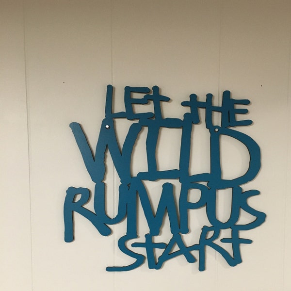 Let the Wild Rumpus Start Wood Wall Art, Where the Wild Things Are ...