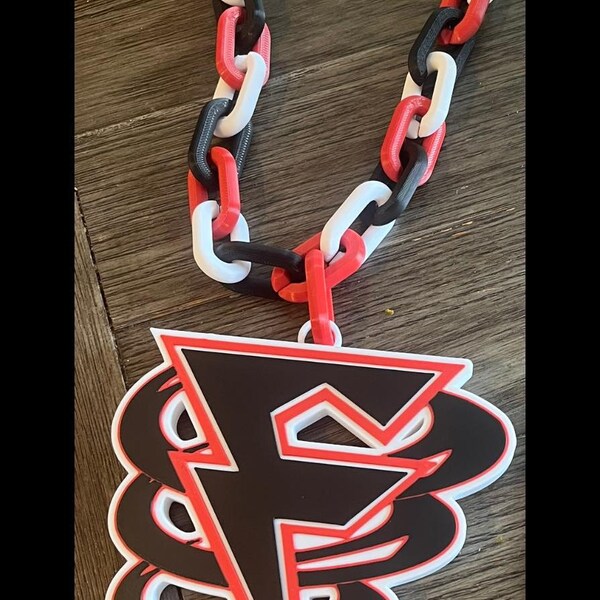 Custom 3D Printed Turnover Oversized Sports Chains MVP Player of the ...