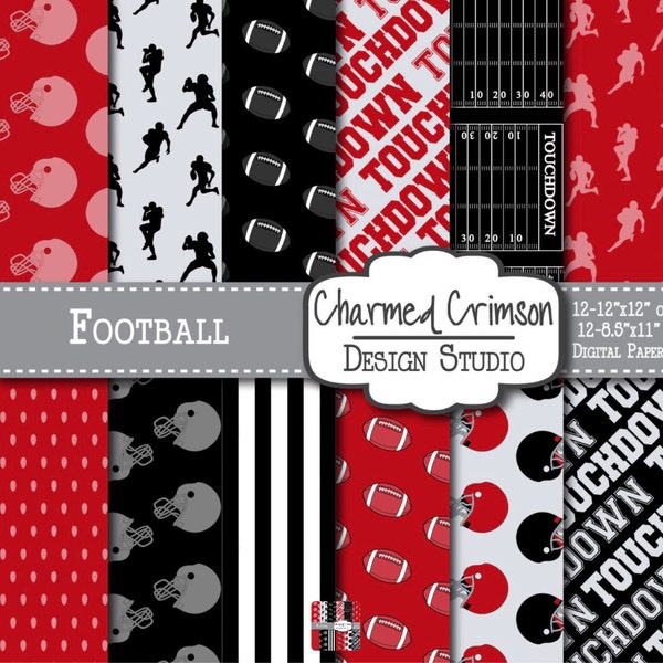 Red Digital Paper, Baseball Digital Paper, Baseball Digital Pattern ...