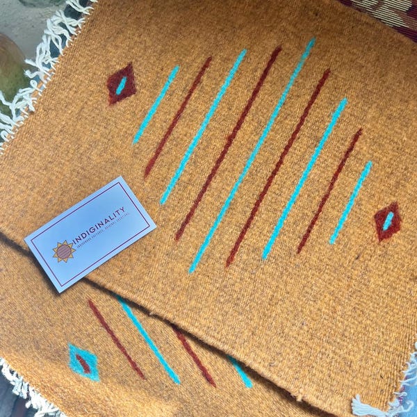 Zapotec Southwest Wool Table Runner / Wall Tapestry Measuring 48 X 16 ...