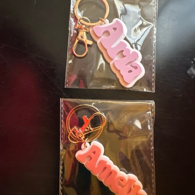 Backpack Name Tag, Acrylic Keychain, Personalized Acrylic Name Tag ...