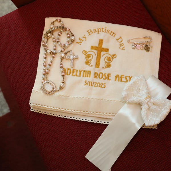 Personalized Embroidered Hand Towels W/jesus Holy Cross, Clergy Towels ...