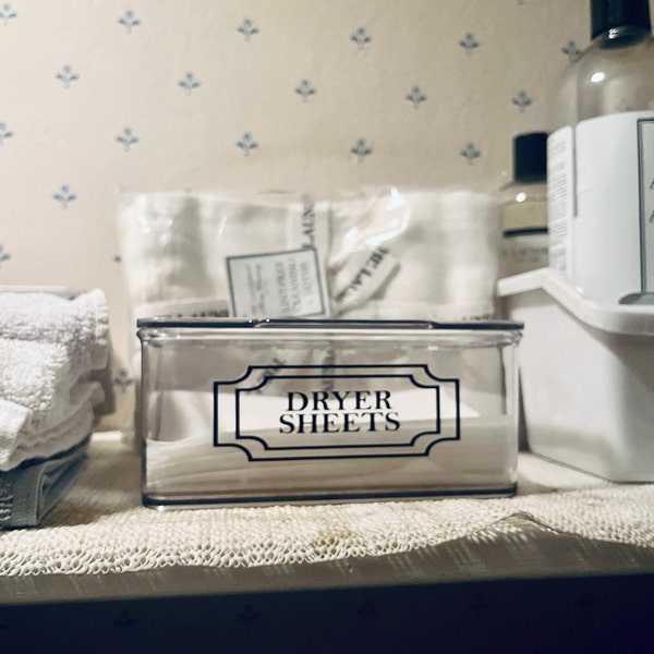 Dryer Sheets Box, Dryer Sheet Container, Dryer Sheet Organizer, Laundry ...