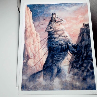 Nótt Night Goddess Norse Mythology Art Nott Hrimfaxi Fantasy Painting ...