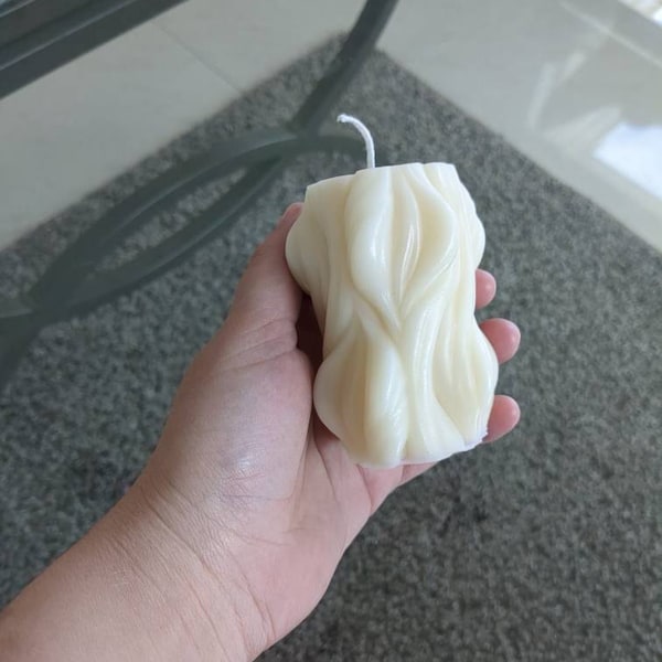 Lucerna Swirl Small Candle - Swirl Candle - Abstract Candle - Soy Wax ...