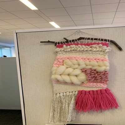 Pink Weaving Wall Hanging - Etsy