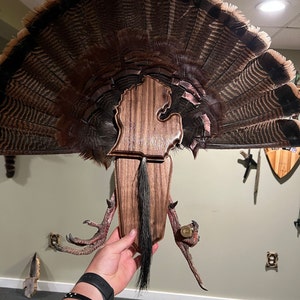 State Shaped Grouse and Pheasant Fan Mount Plaques NOT for Turkey Fan ...
